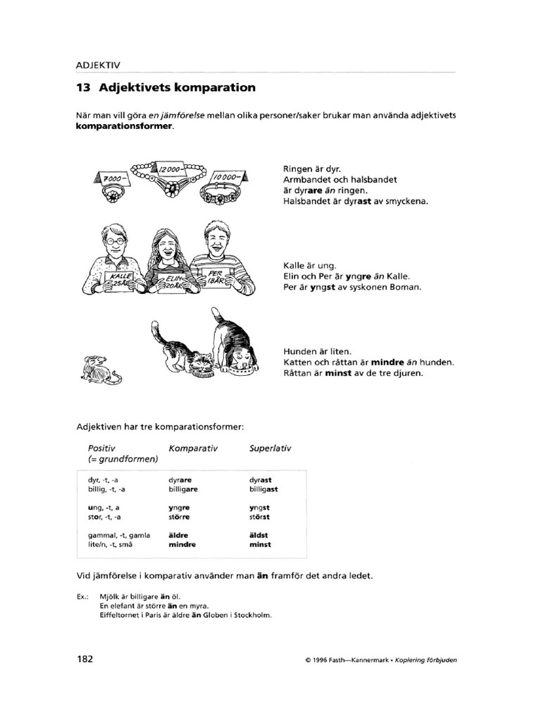 Adjektiv Komparation | PDF