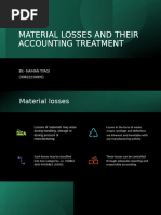 Accounting for Material Losses | PDF | Computers | Technology & Engineering
