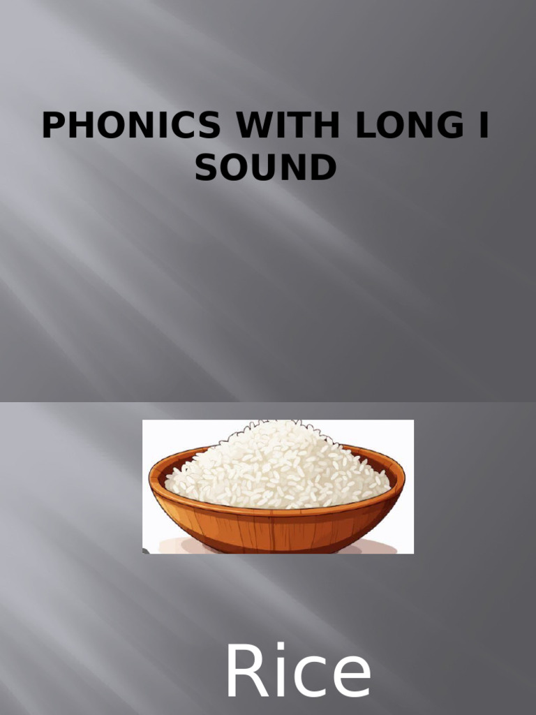 Phonics with long I sound | PDF