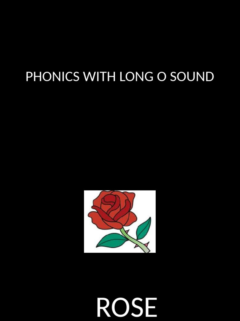 Phonics With Long O' Sound | PDF
