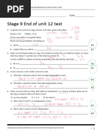 Unit 9 End-Of-Unit Test Answers | PDF