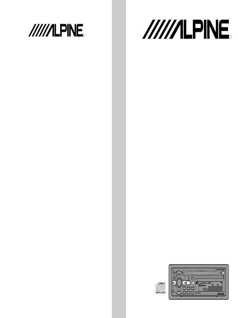 Alpine-CDA-7832-R-Owners-Manual | PDF | Bienes manufacturados