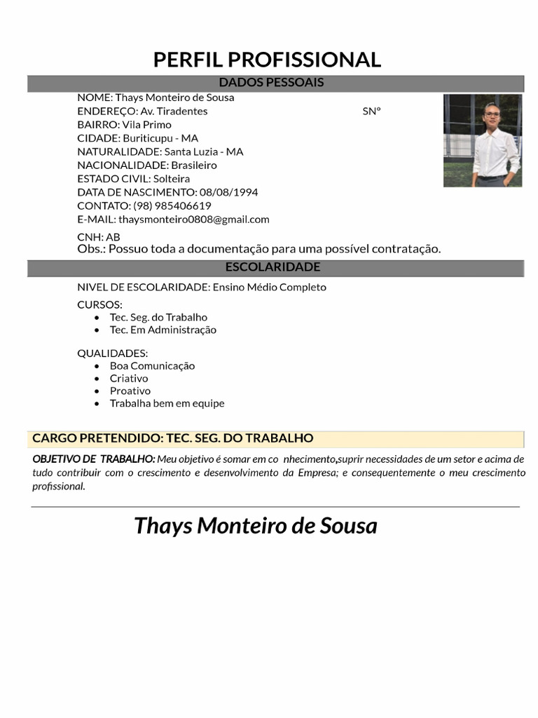 Currículo TST | PDF
