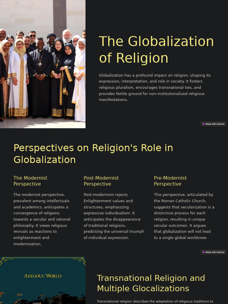 The Globalization of Religion | PDF | Secularism | Globalization