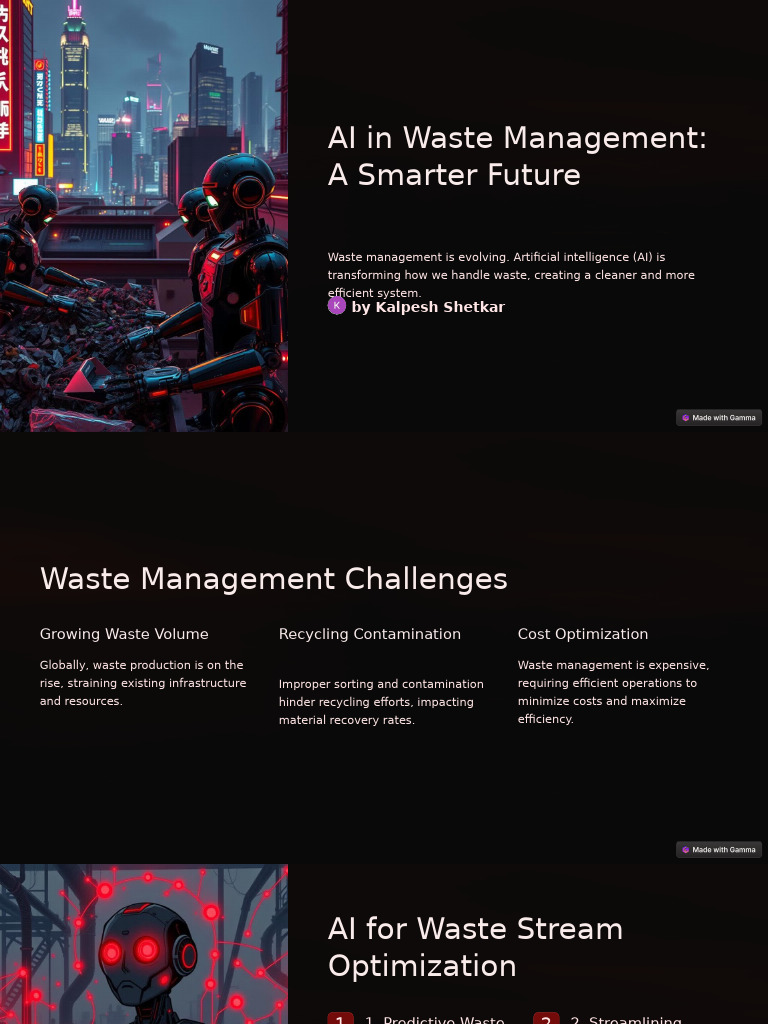 AI in Waste Management A Smarter Future | PDF | Artificial Intelligence ...