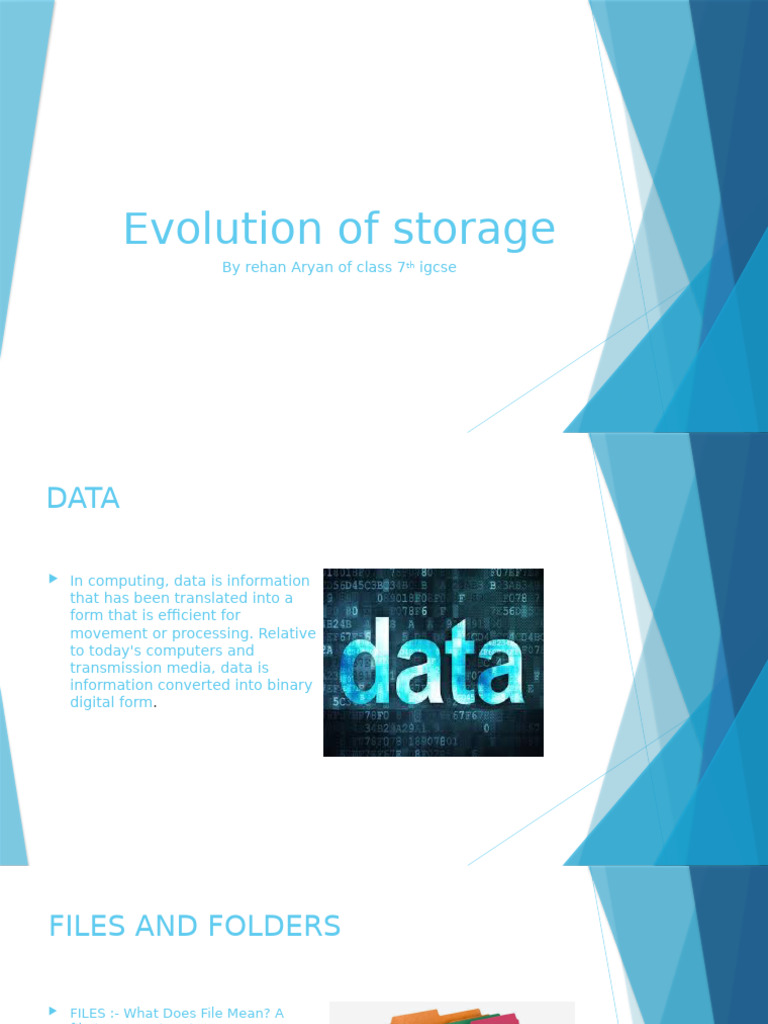 Evolution of Storage | PDF | Computer Data Storage | Hard Disk Drive