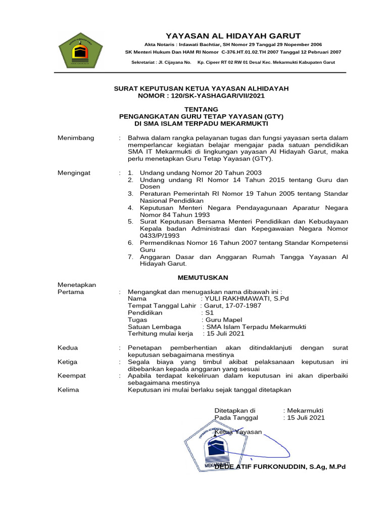 SK YAY GTY YULI RAKHMAWATI | PDF