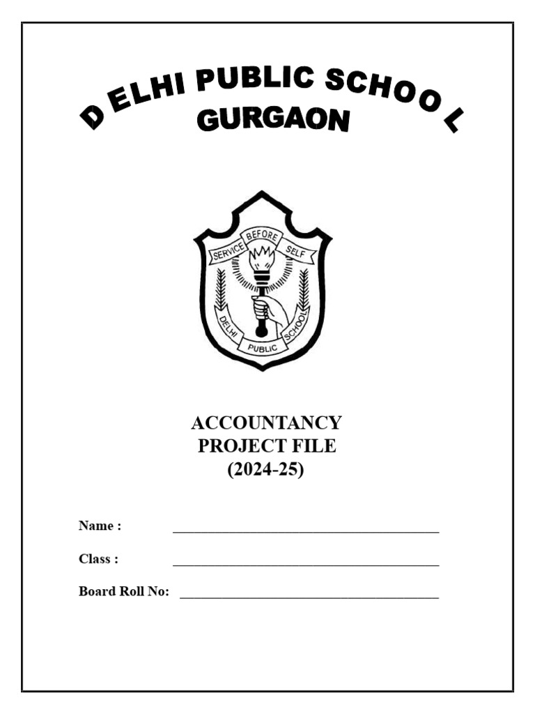 Acc Project File Cover Page | PDF