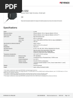 Keyence LM-1100 Data Sheet | PDF | Power Supply | Imaging