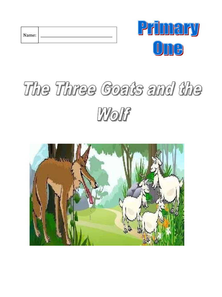 Three Little Goats: Class 1 Worksheet | PDF