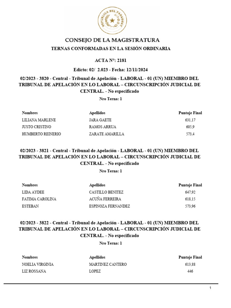 Terna | PDF | Accion legal | Práctica de la ley