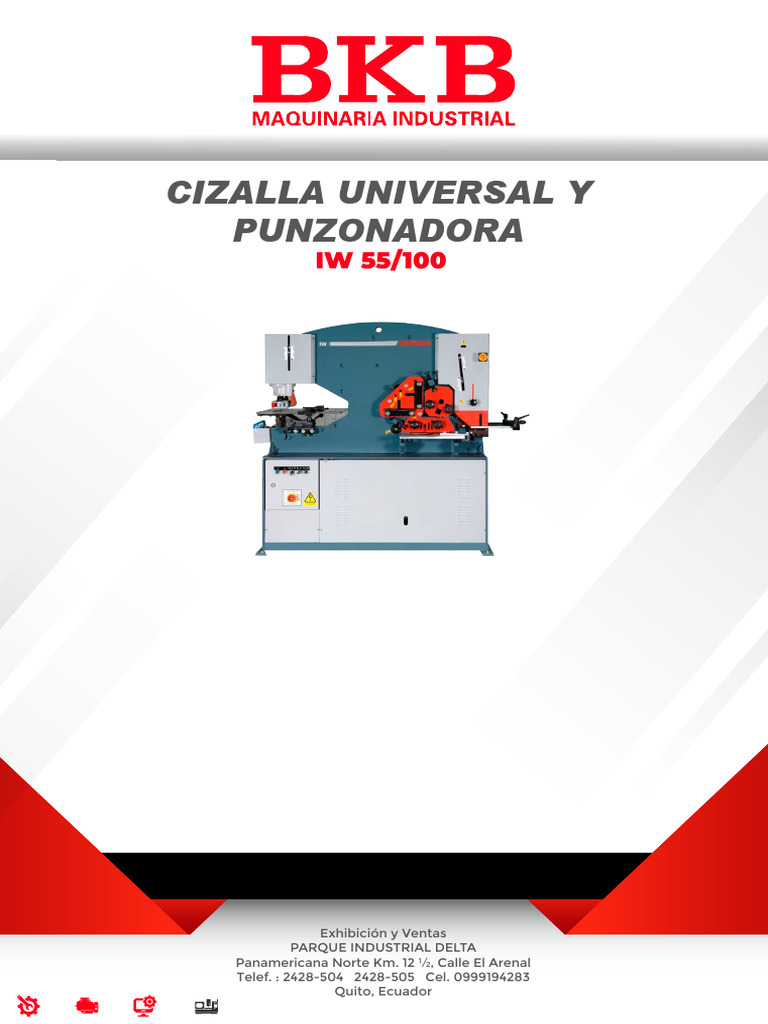 Cizalla Universal Iw55-100 | PDF