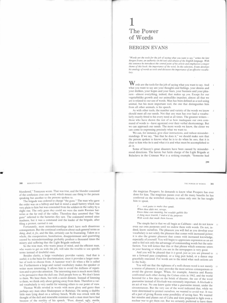 The Power of Words | PDF