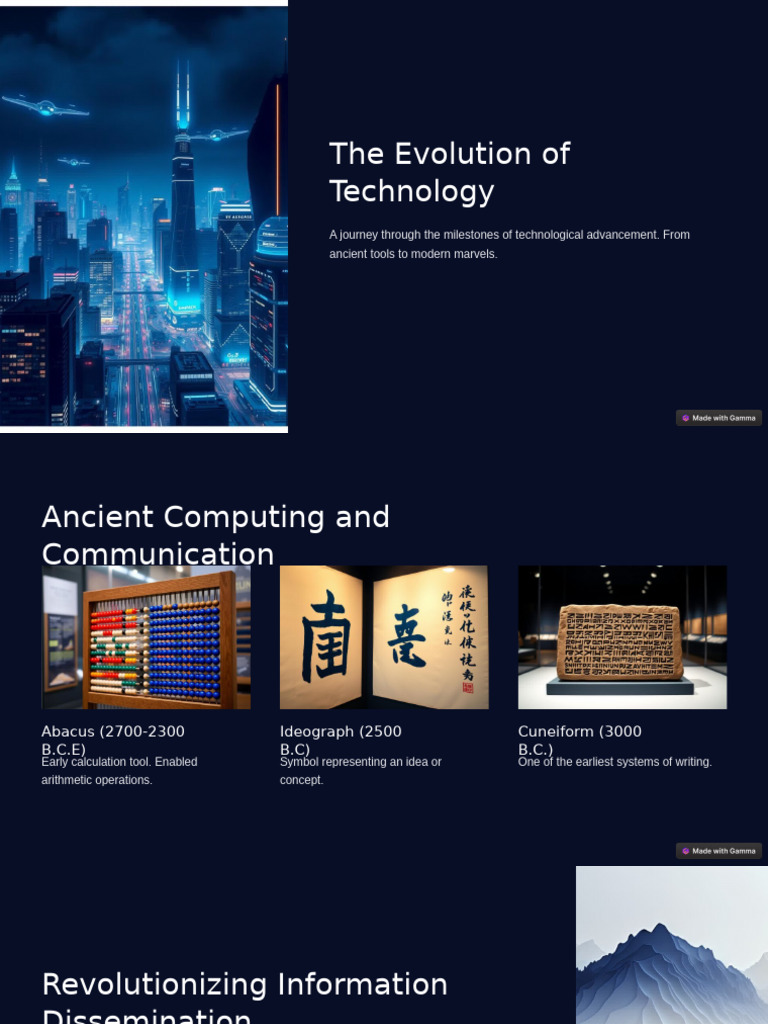 Milestones in Technological Evolution | PDF