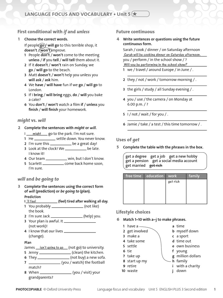 Unit 5 Langfocus Vocab One Star | PDF