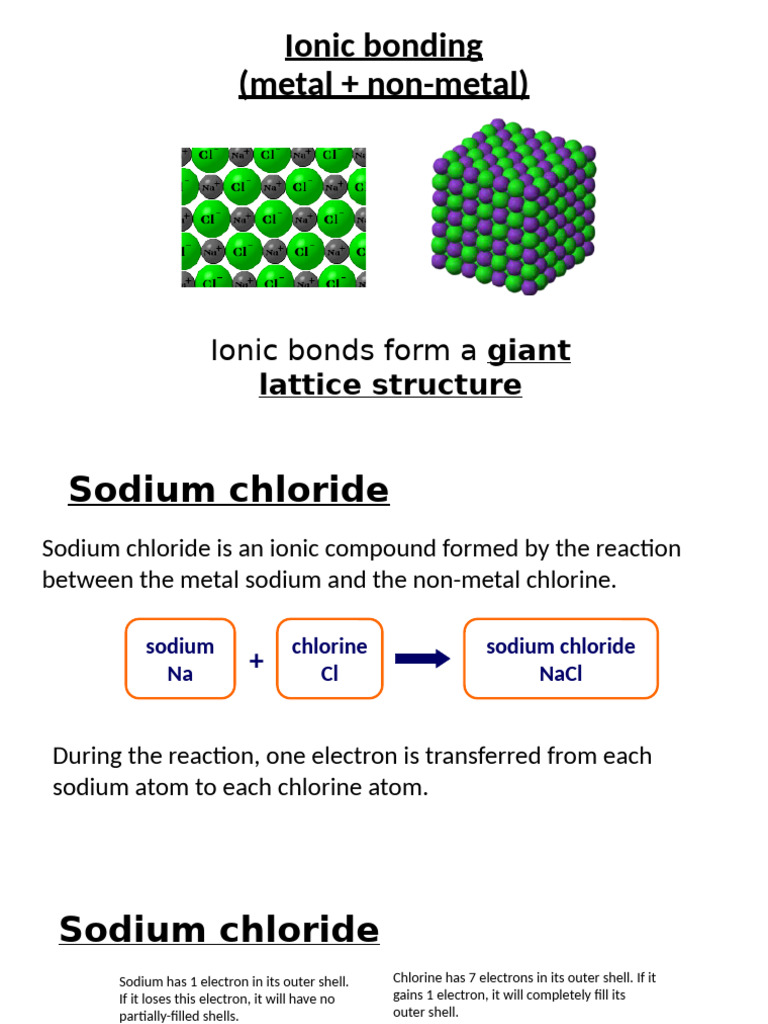 Bonding and Structures | PDF | Chemical Bond | Chloride