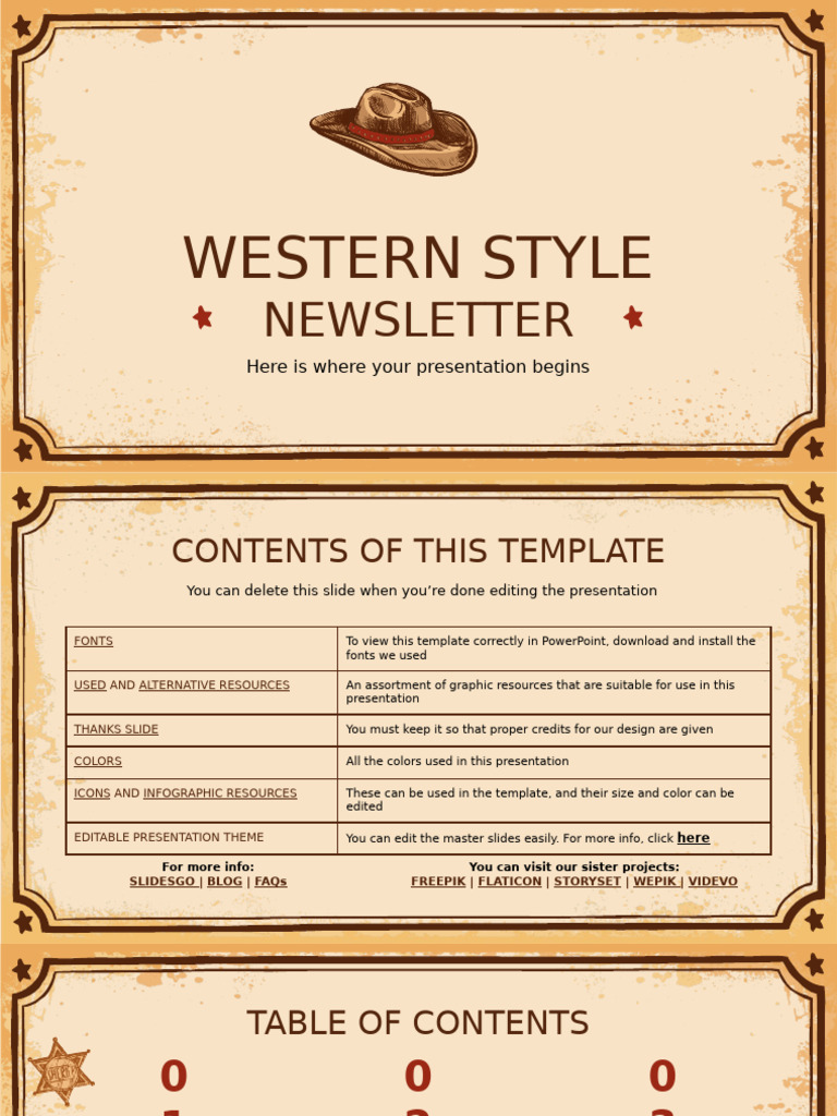 Western Style Newsletter by Slidesgo Skibidi | PDF