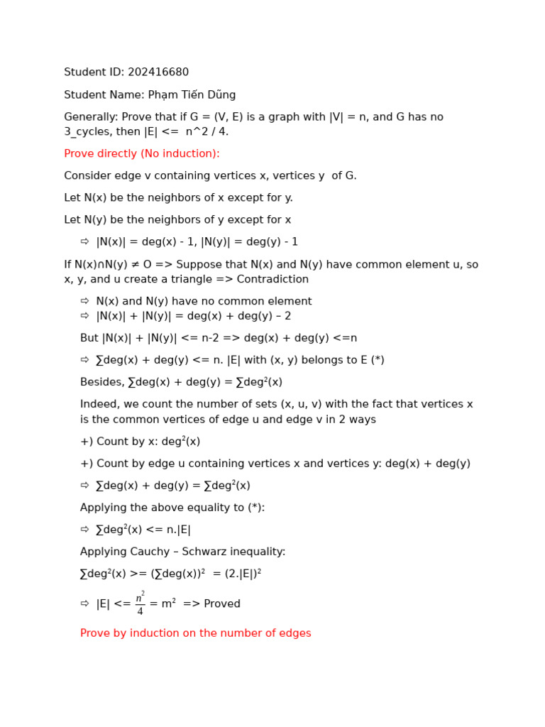 Dicrete Math_Ex3_Pham Tien Dung | PDF