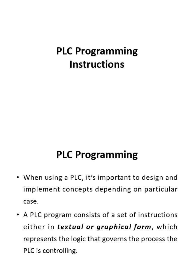 PLC Programming Languages Overview | PDF | Programmable Logic ...