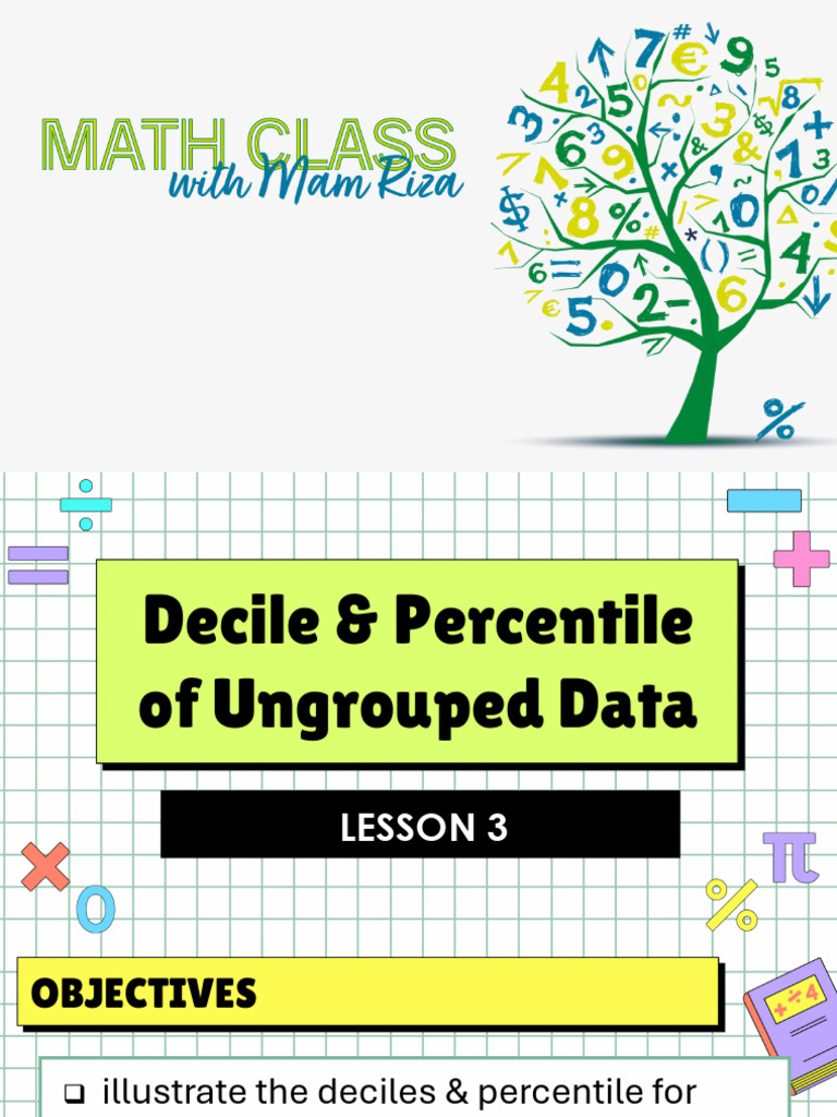 Q4 - LESSON 3 - Decile and Percentile of Ungrouped Data | PDF ...
