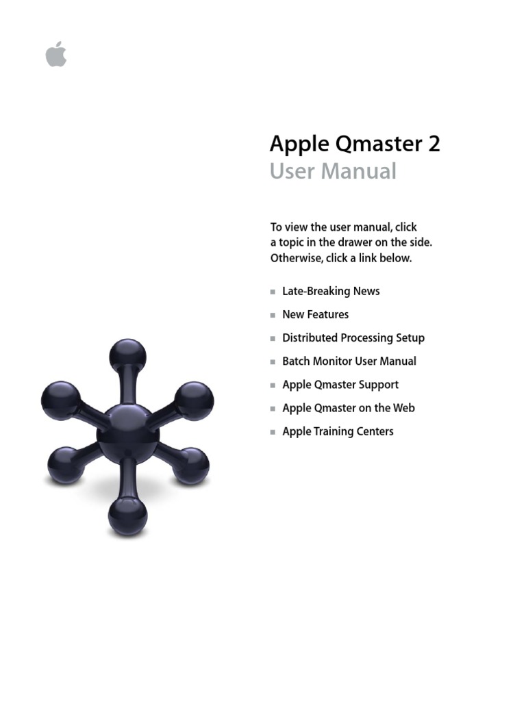 Apple Qmaster User Manual | PDF | Command Line Interface | Computer Cluster