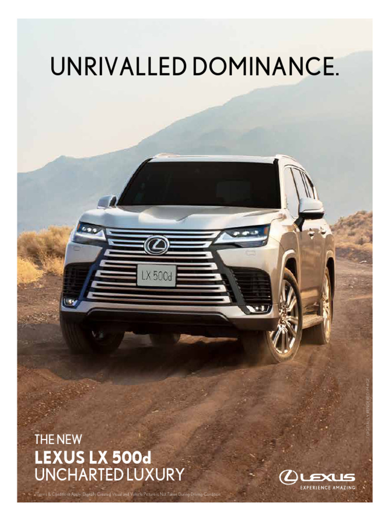Lexus LX 500d: Uncharted Luxury Redefined | PDF | Land Vehicles ...