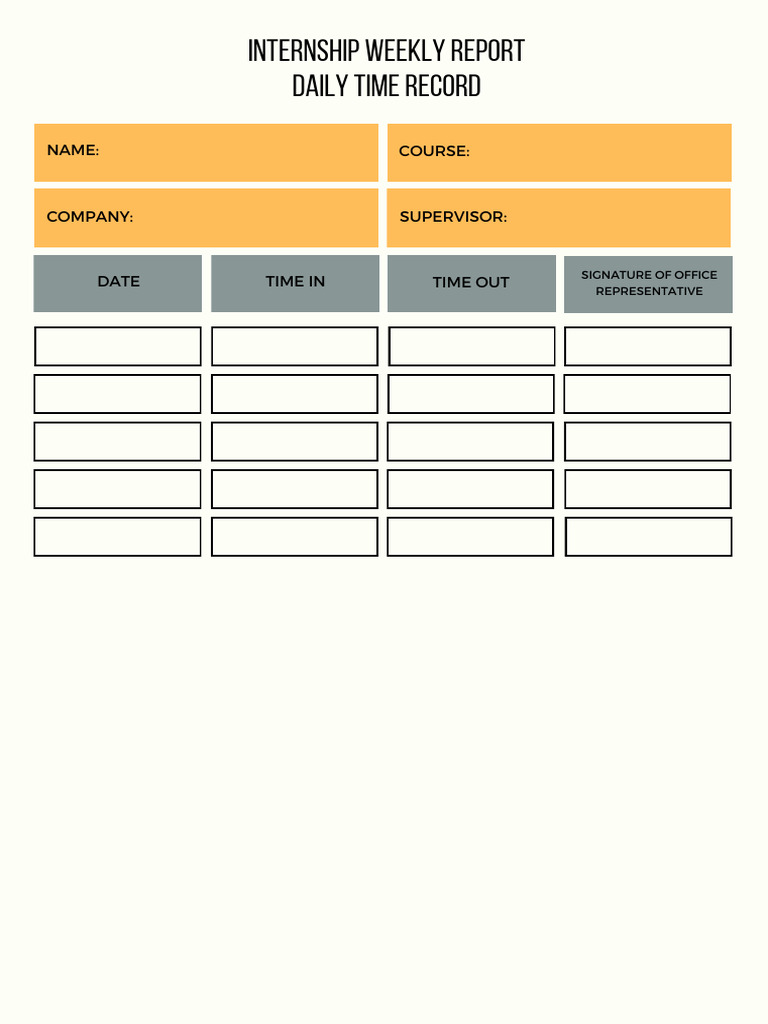 Green Simple Weekly Report | PDF