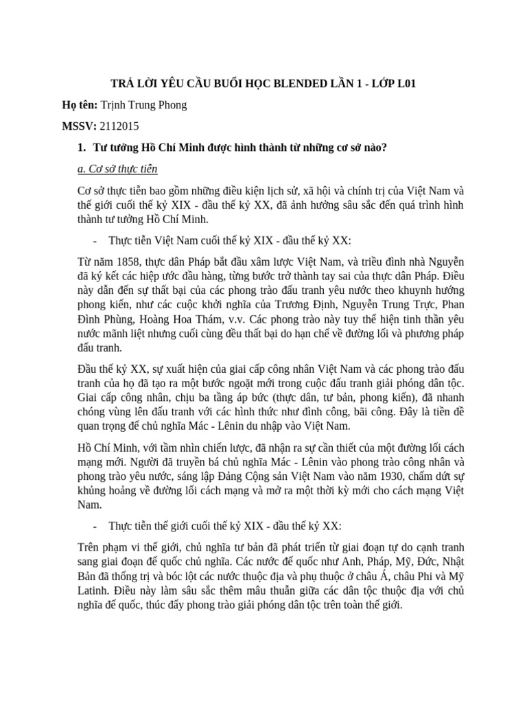 HK242 TTHCM TrinhTrungPhong 2112015 | PDF