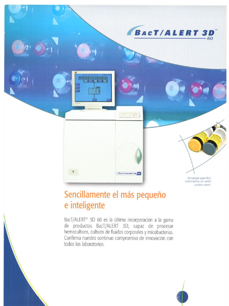 Especificaciones BacTAlert 3D60 | PDF