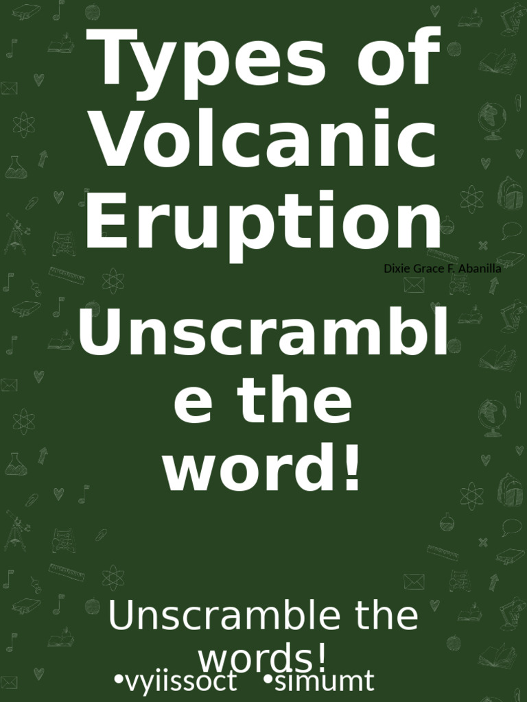 Types of Volcanic Eruption | PDF