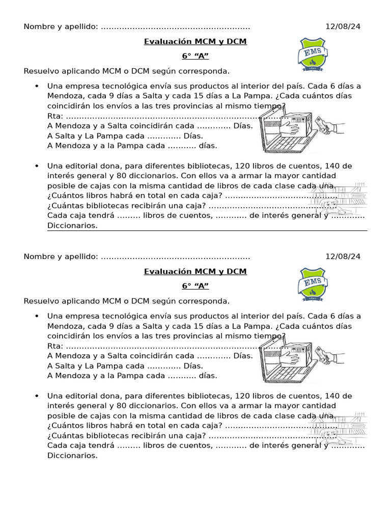 Evaluacion MCM y DCM | PDF