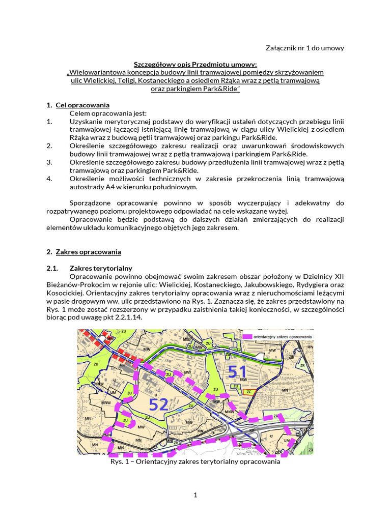 Zał. NR 1 Do Umowy | PDF