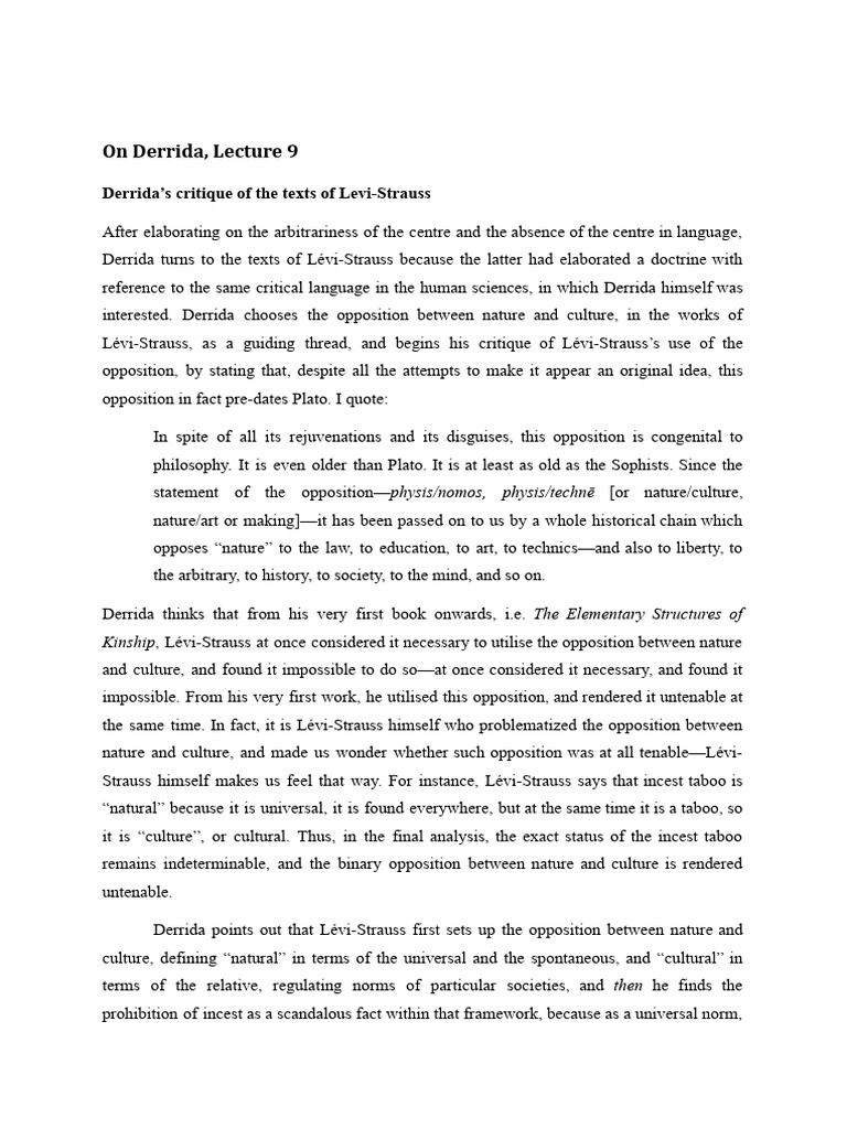 Lecture 9 On Structure - Sign - and Play For PG Sem IV Students | PDF ...