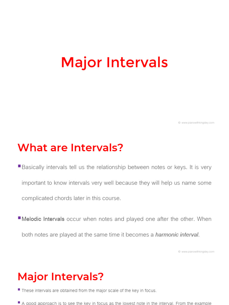 #11+-+Major+Intervals | PDF