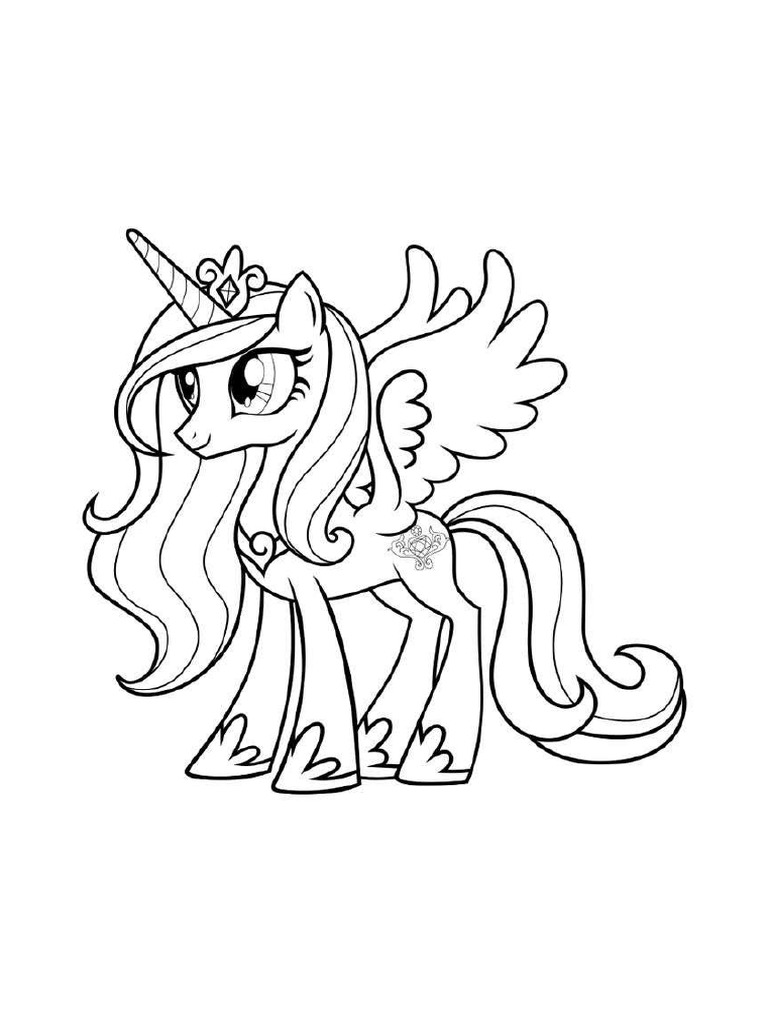 Pony Coloring Pages For Kids | PDF