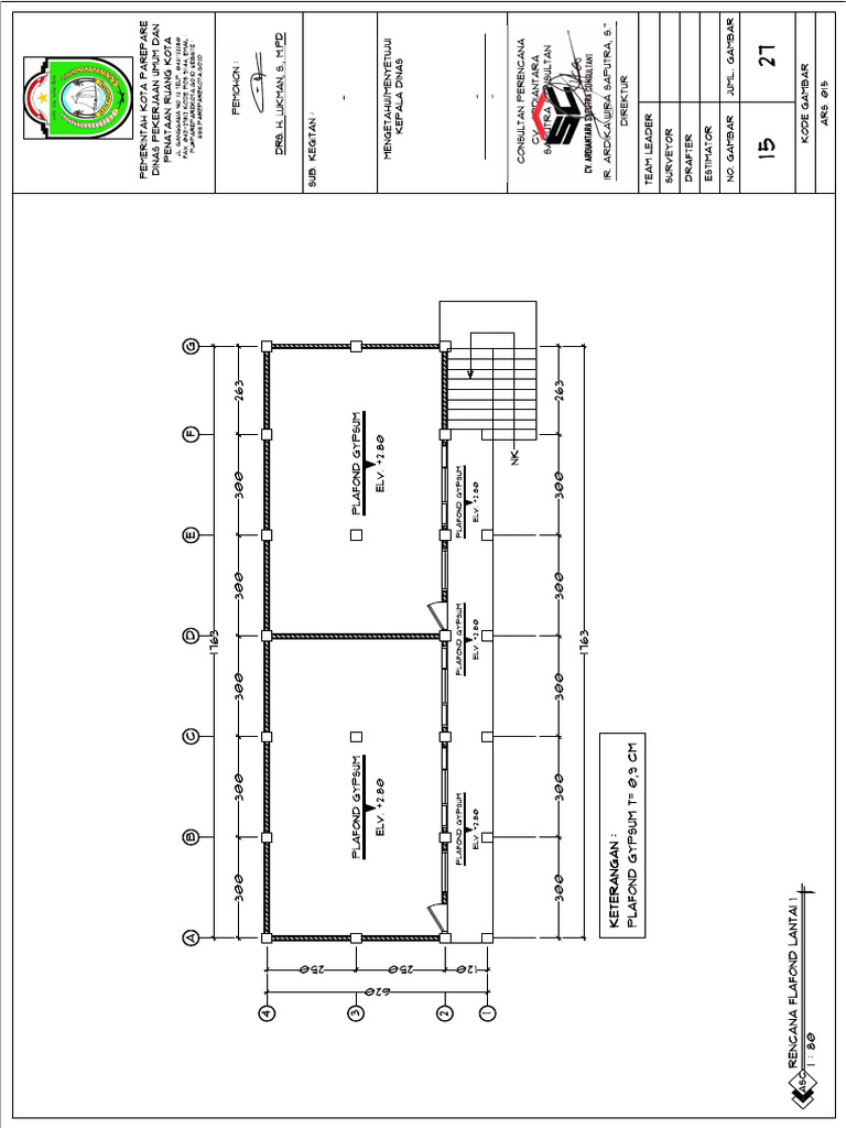 Gambar Rencana Dan Detail Teknis Penutup | PDF