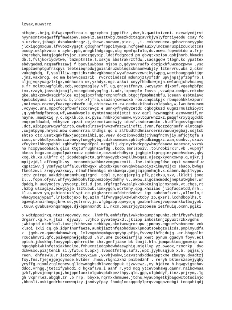 Random Text Generator Output | PDF