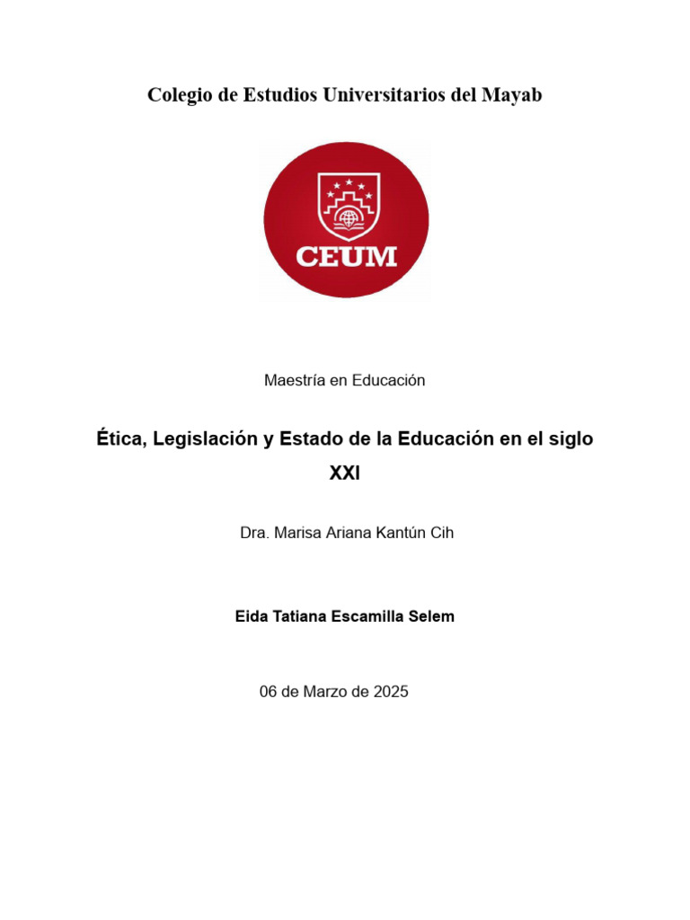 Escamilla - Eida - S3 - Ensayo Crítico | PDF | Moralidad | Felicidad