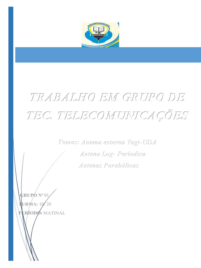 Antenas Yagi-Uda, Log-Periódica e Parabólica | PDF | Antena (rádio ...