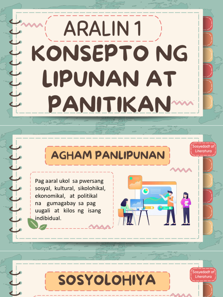 Aralin 1 2 Sosyedad at Literature | PDF