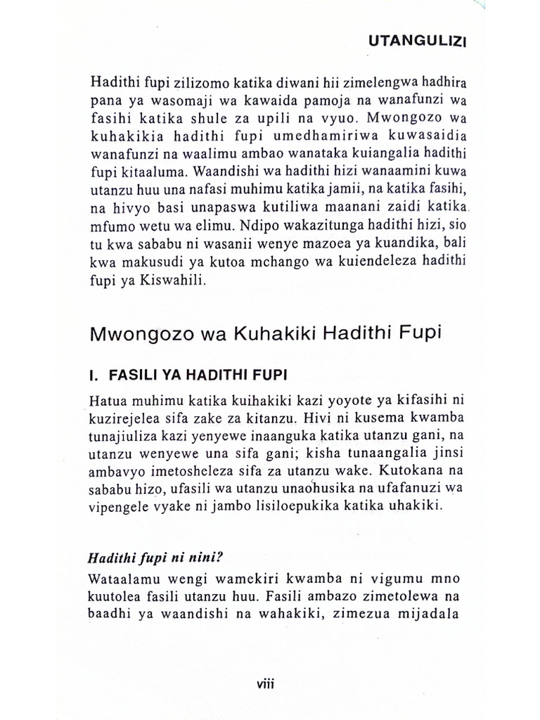 Mwendawazimu Na Hadithi Nyingine | PDF