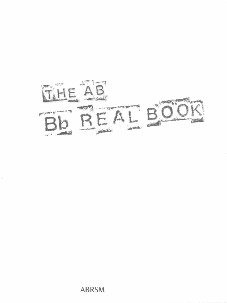 The Ab Real Book in BBPDF | PDF