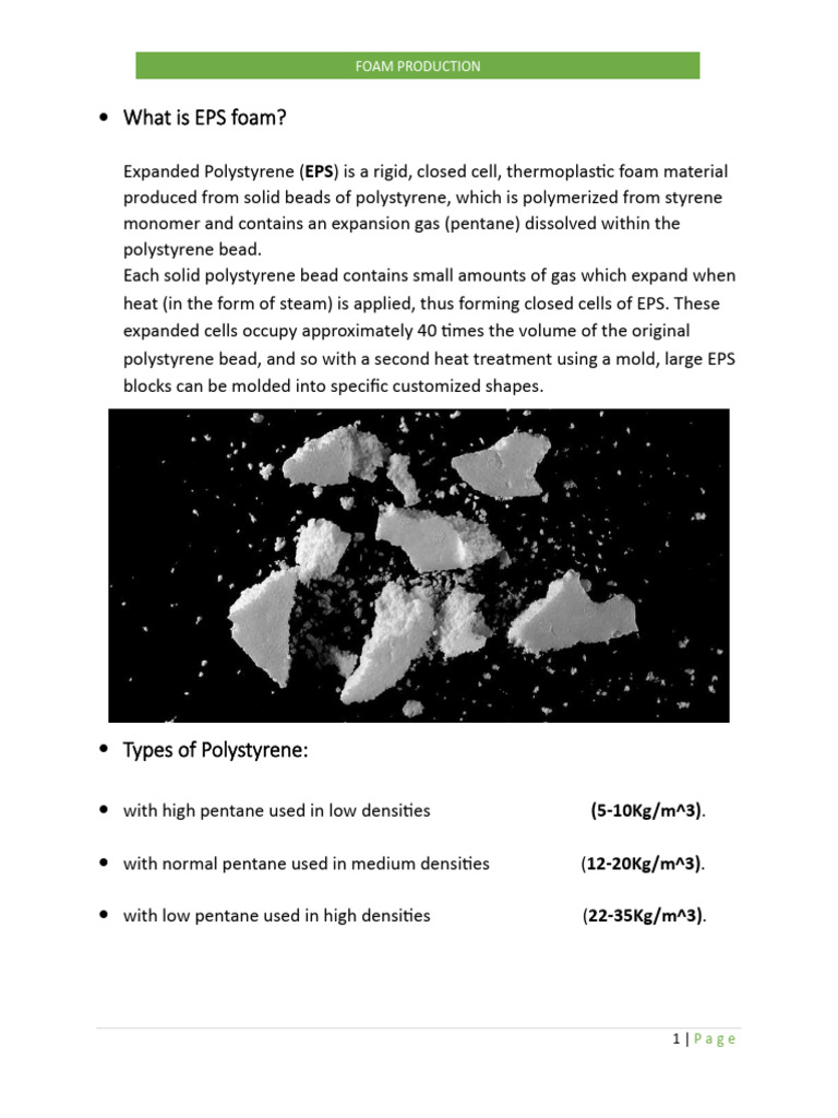 Chema Foam Report pt.1 | PDF | Polystyrene | Boiler