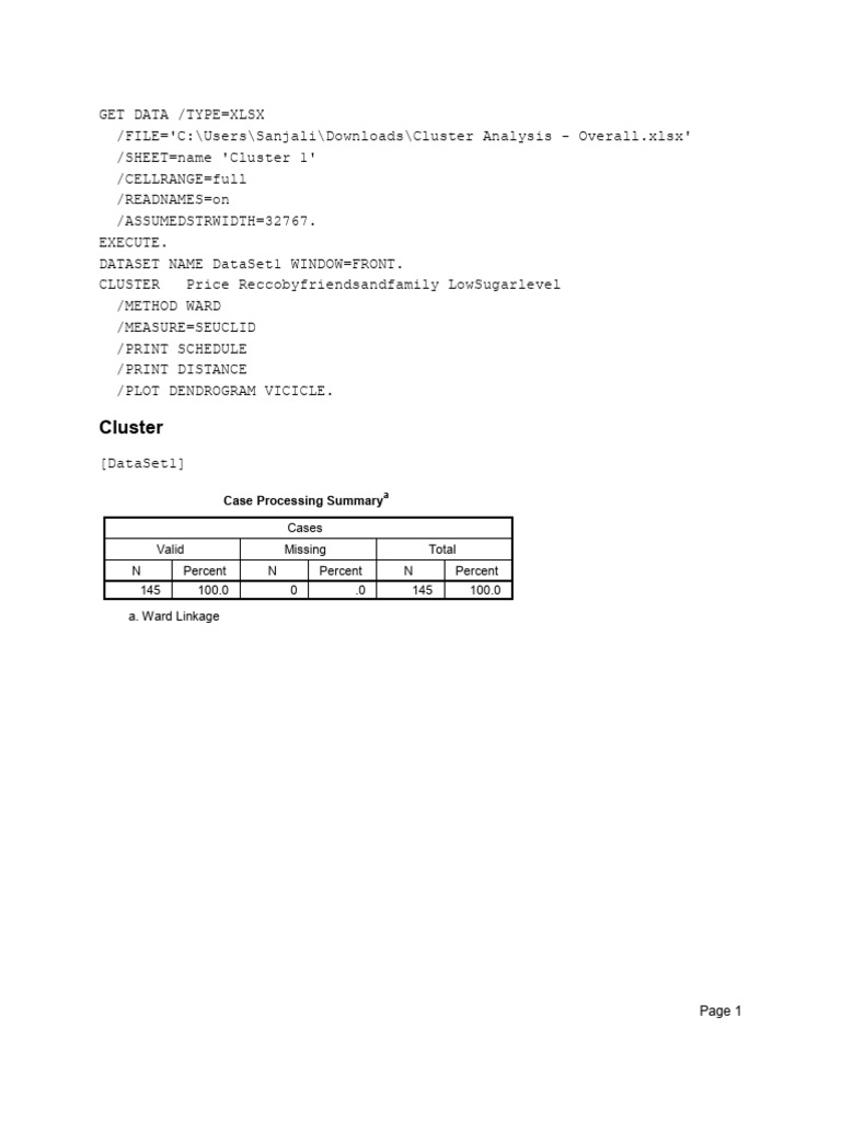 Cluster - Overall - 1 | PDF