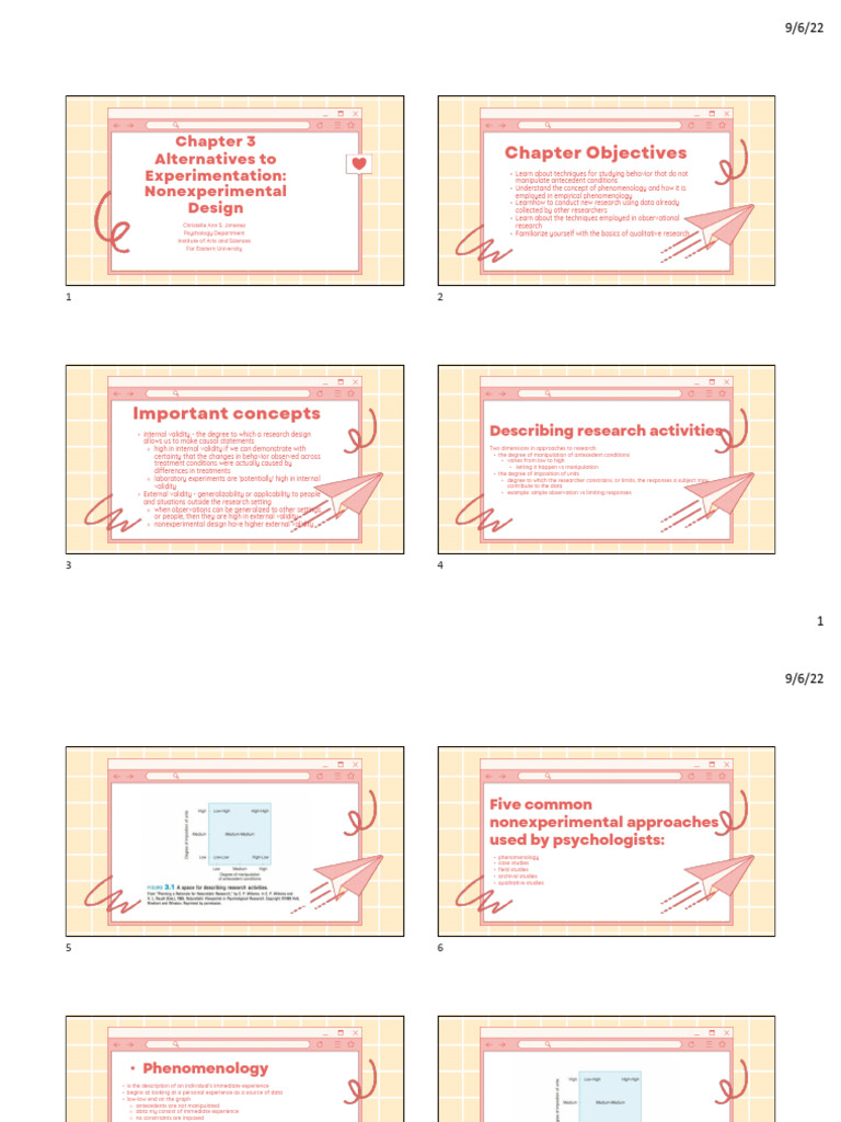 Chapter 3 Alternatives To Experimentation Non Experimental Design | PDF | Qualitative Research ...
