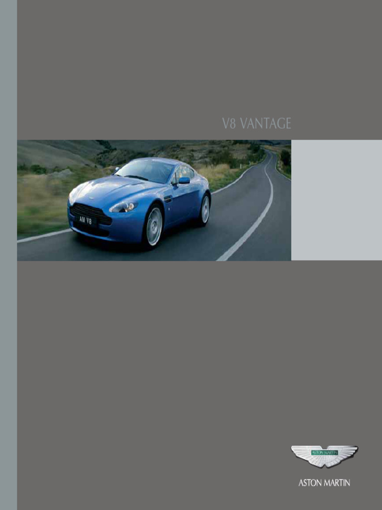 Aston Martin V8 Vantage Overview | PDF | Anti Lock Braking System | Vehicles