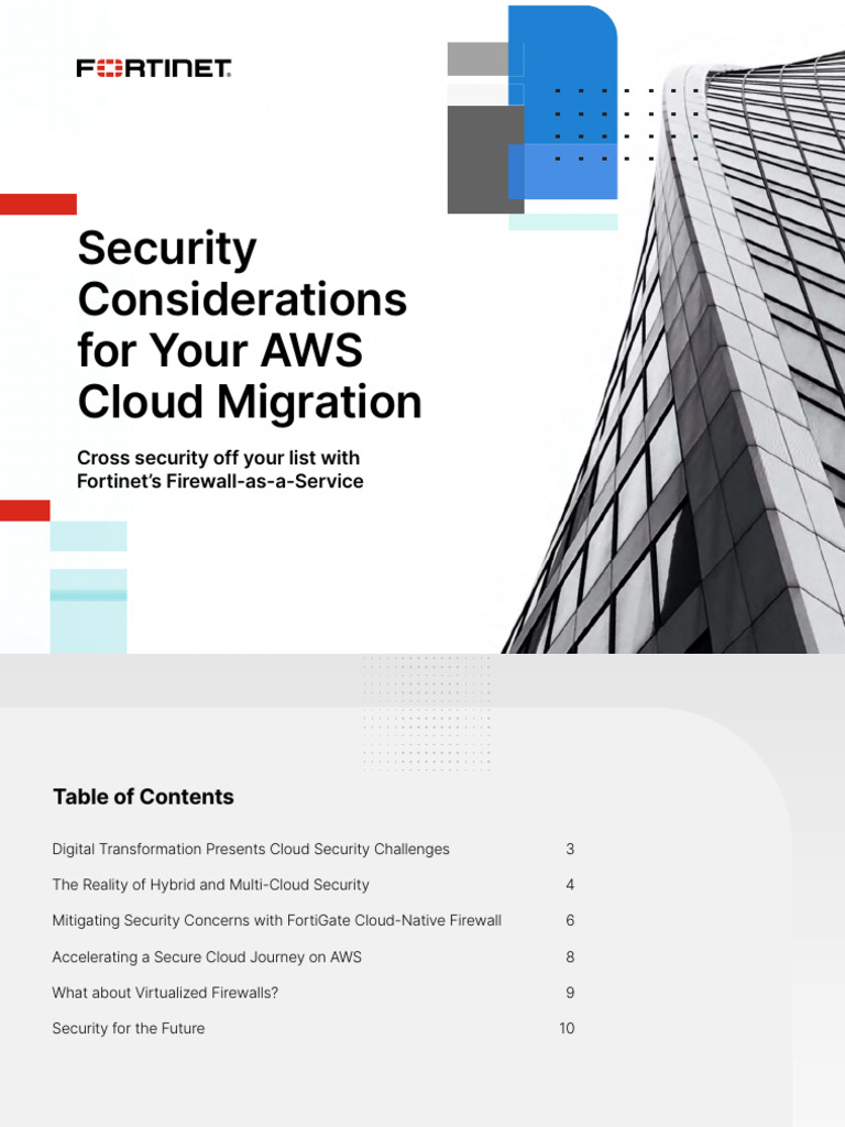 Eb Security Considerations For Your Aws Cloud Migration | PDF | Cloud Computing | Firewall ...