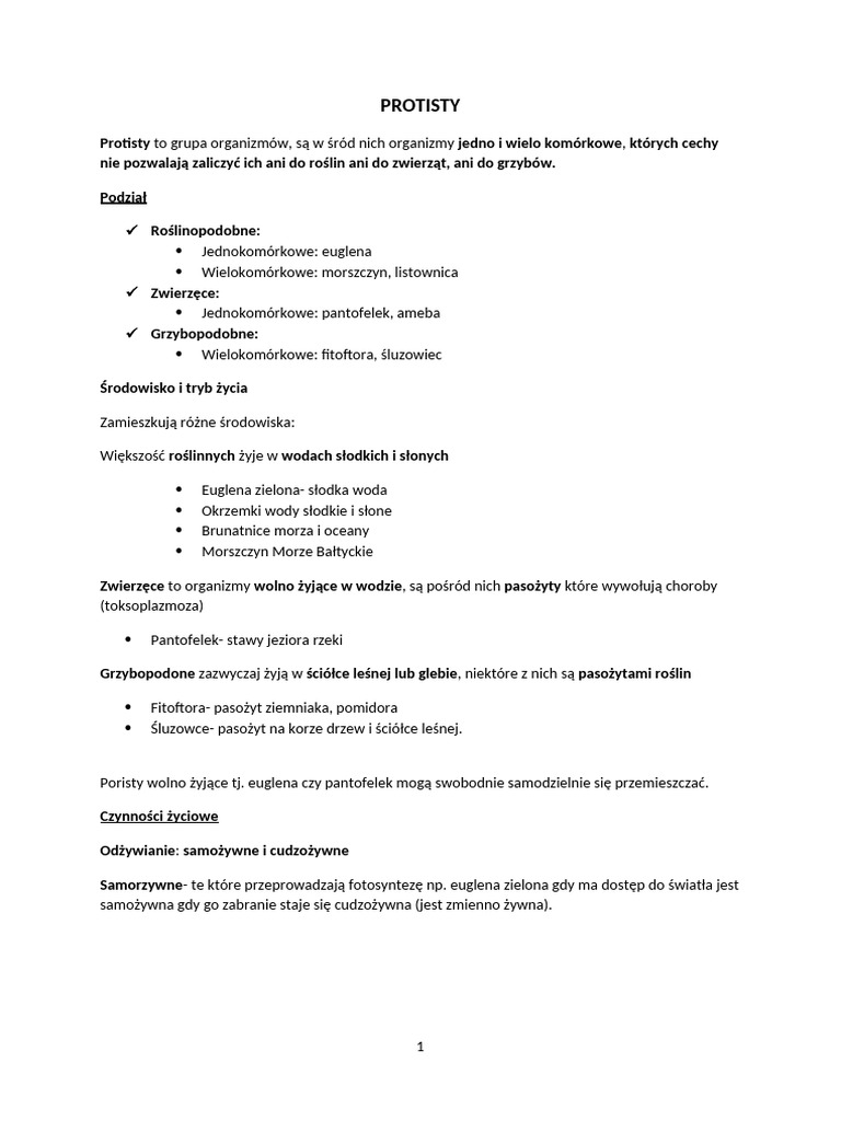 PROTISTY | PDF