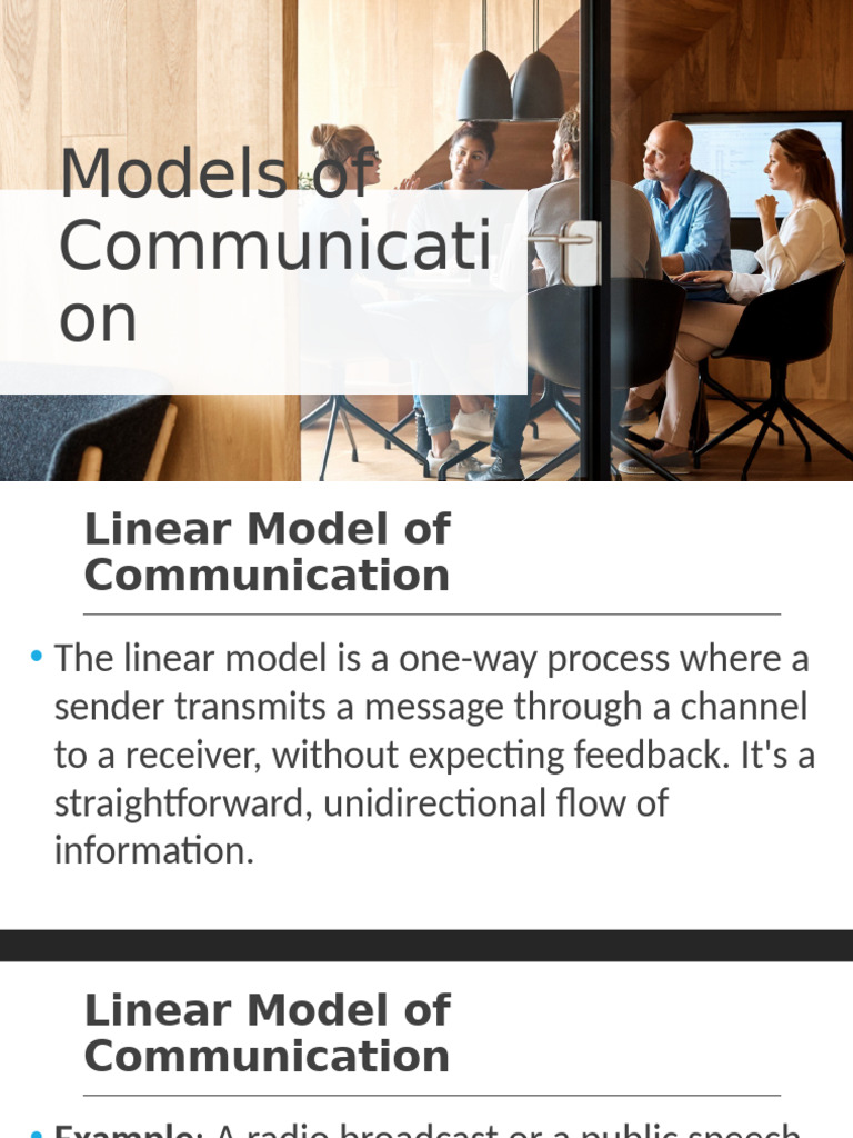 Models of Communication | PDF | Communication | Behavioural Sciences