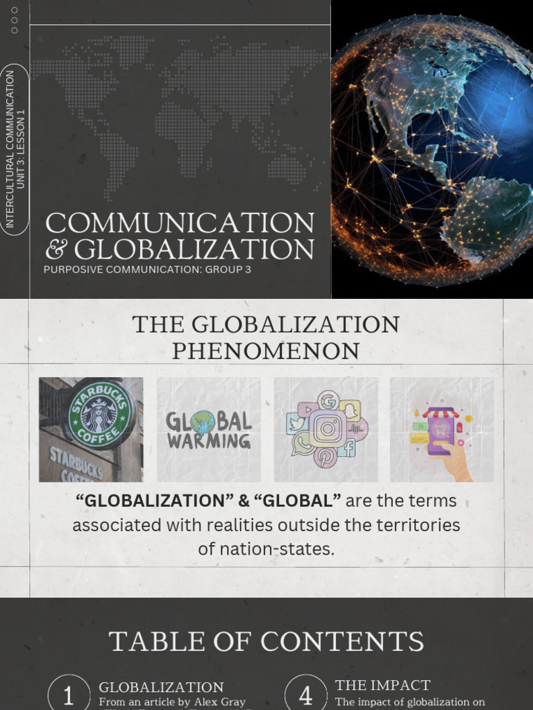 Globalization & Communication | PDF | Globalization | Poverty